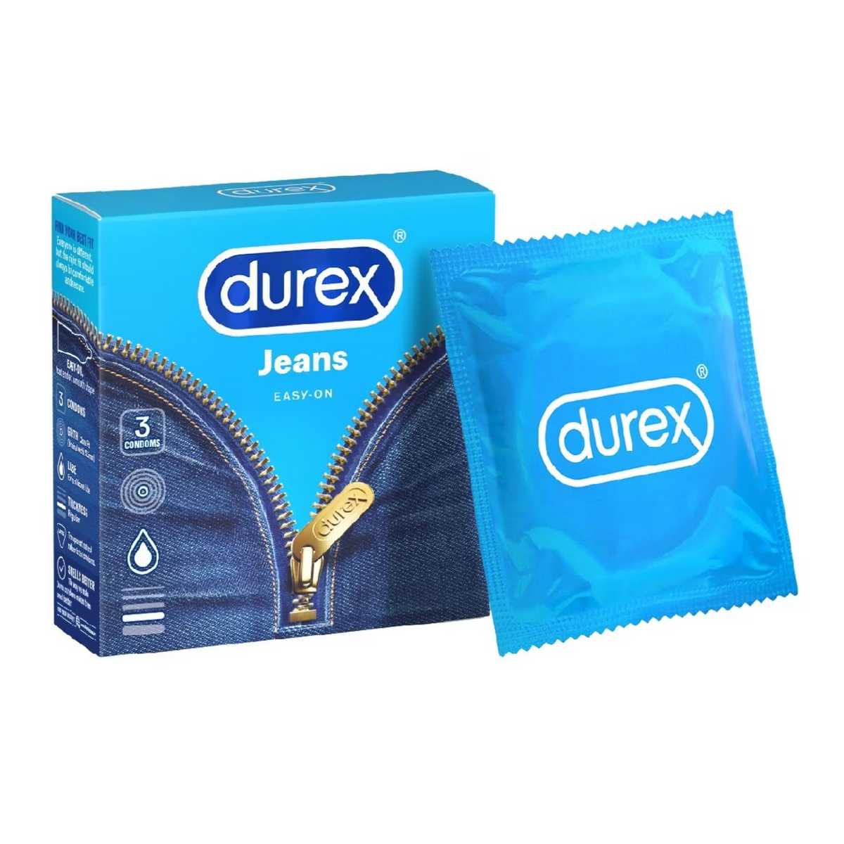 Durex Jeans prezervatyvai 3 vnt. - Aistra