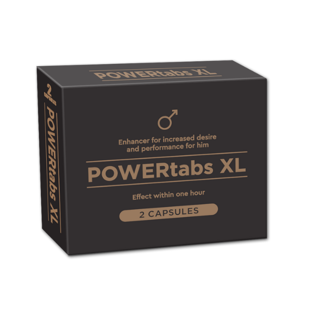 POWERtabs XL erekciją stiprinantis maisto papildas, 2 kaps. - Aistra